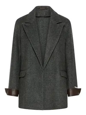 Marella Wool Single-breasted Blazer - Grey