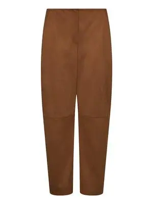Marella Stretch-jersey Barrel-leg Trousers - Brown