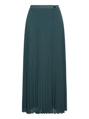 Marella Georgette Pleated Skirt Navy
