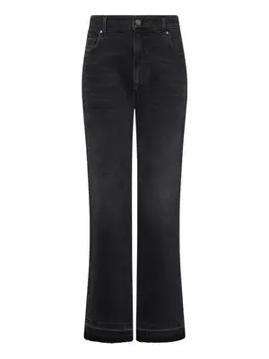 Marella Mid-rise Flared Jeans - Black