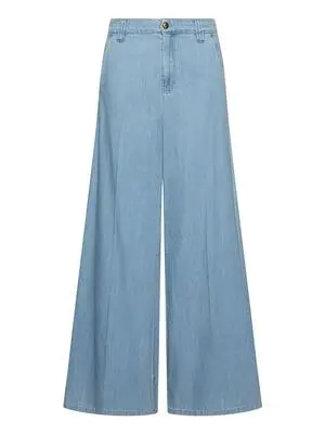 Marella Palazzo Mid-rise Wide-leg Jeans - Blue