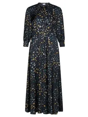 Marella Ribbon-detail Midi Shirt Dress - Navy