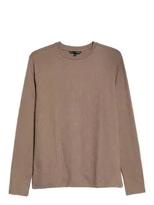 Robert Barakett Anderson Long Sleeve Geometric T-shirt - Sequoia