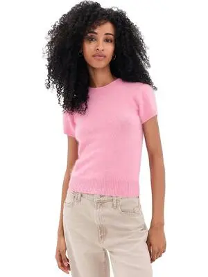 REFORMATION Darcy Brushed Cashmere Pullover - Taffy