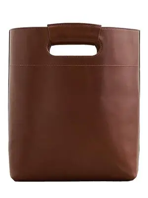 TWP Leather Bucket Bag - Cognac