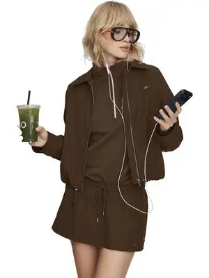 Alo Yoga Best Bet Full Zip Jacket - Espresso