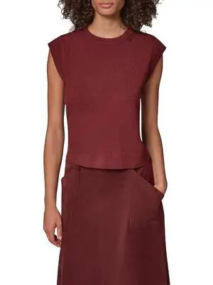 Donna Karan New York Extended Shoulder Sweater - Bk Cherry