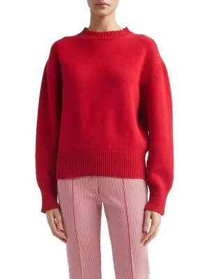 HIGH SPORT Haley Cotton And Cashmere Sweater - Red