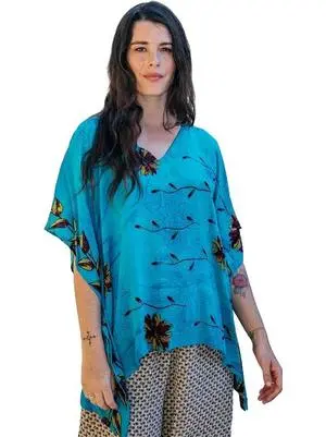 SUN CHILD Mini Caftan Eterena - Blue