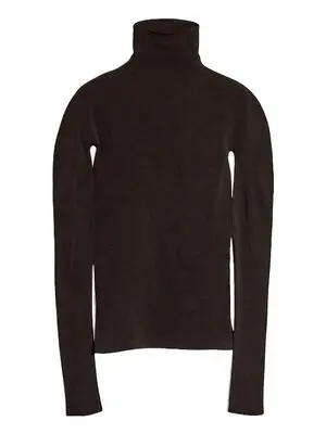 GUCCI Seamless Stretch Nylon Jersey Top, Brown, Ready-to-wear