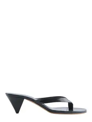 JUDE Rooty Sandal Black Leather Black