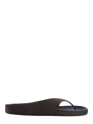 JUDE Yaga Flat Brown Nubuck Leather Brown