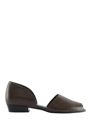 JUDE Padre Ballerina Mocha Leather - Brown