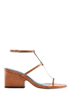 JUDE Solo Sandal Python Leather - Tan