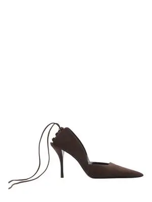 JUDE Scoop Pump Nubuck Leather - Brown