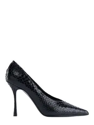 JUDE Kiss Pump Python Leather - Black