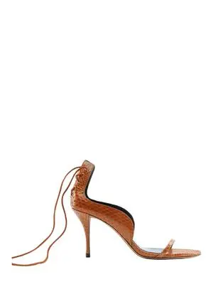 JUDE Issa Sandal Python Leather - Tan