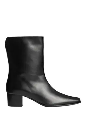 JUDE Pace Ankle Boot In Leather - Black