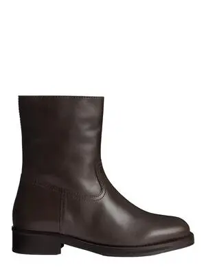 JUDE Daryl Ankle Boot In Mocha Leather Brown