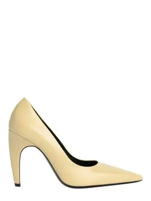 MY STORE Fame Pump In Brushed Leather - Beige