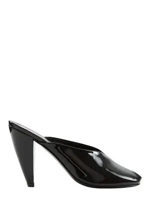 MY STORE Paw Mule In Black Patent Leather