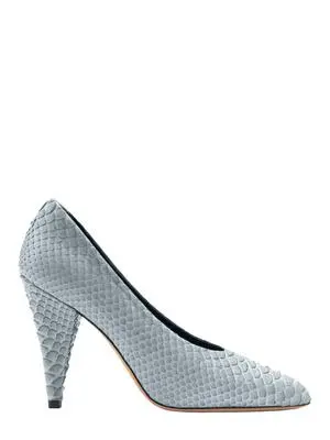JUDE Inez Pump Python Leather - Grey