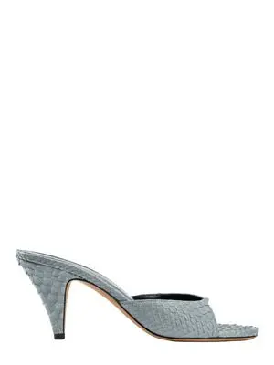JUDE Haze Sandal Python Leather - Grey