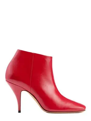 JUDE Credo Ankle Boot Creased Leather - Red