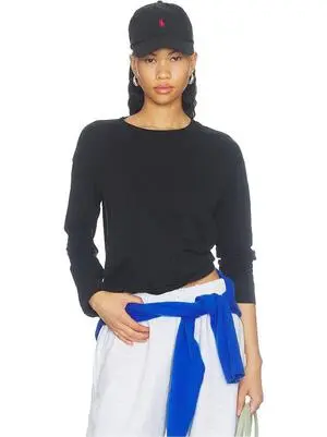 WAO Wao Boxy Long Sleeve Tee In Black. Black