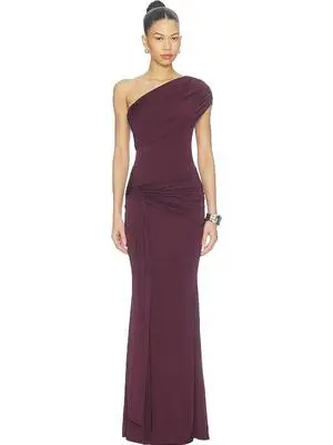 NBD Nbd Rani Gown In Purple.