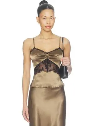MORE TO COME Bethanie Cami Top - Olive