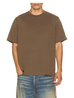 Reigning Champ Midweight Jersey Og T-shirt In Brown - Oxide