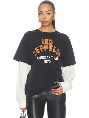 PHILCOS Led Zeppelin American Tour Layered Tee - Black