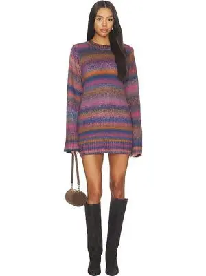 Show Me Your Mumu Lorraine Mini Dress In Pink - Spacedye
