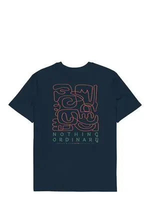 ANCHOR & CREW Navy Sixteen Nothing Ordinary Editions Organic Cotton T-shirt - Blue