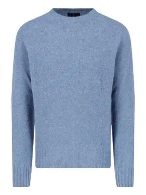 Howlin' Sweater "birth Of The Cool" In Light Fine Wool By - Blue