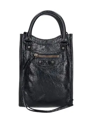 Balenciaga Phone Pouch Tote "le City - Black