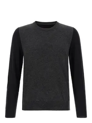 MAISON MARGIELA Two-tone Wool Sweater - Gray