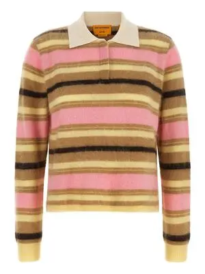 Guest In Residence Grizzly Cropped Rugby' Polo Shirt - Multi