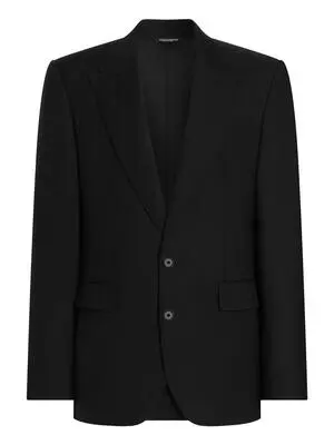 DOLCE & GABBANA Sicilia Light Single-breasted Jacket In Virgin Wool