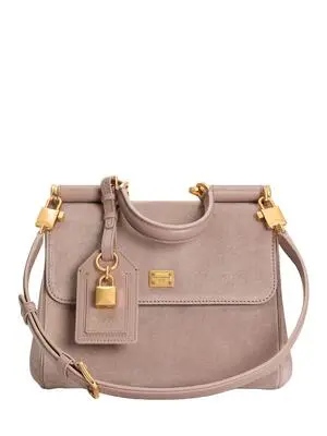 Dolce & Gabbana Small My Sicily Handbag In Split Calfskin - Multicolor