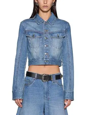 Ksubi Cotton Slim Trucker Jacket - Denim