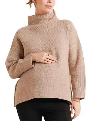 NOM MATERNITY Lia Nursing Sweater - Fawn
