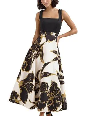PHASE EIGHT Delie Square Neck Maxi Dress