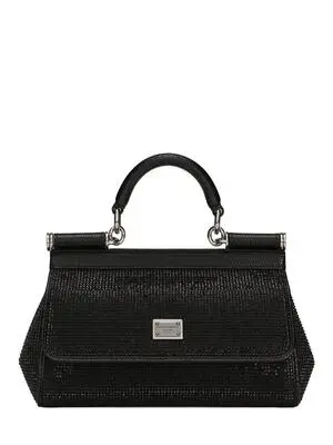 Dolce & Gabbana Kim Small Sicily Handbag - Black