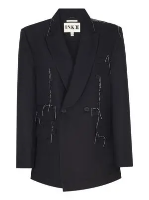 IN.K II Hand Stitch Loosefit Blazer - Black