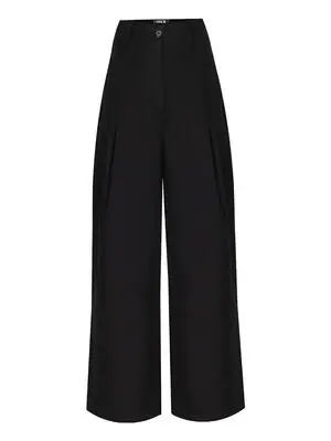 IN.K II High Waist Pleated Trousers - Black