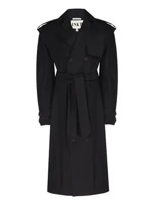 IN.K II Convertible Relaxed Fit Trenchcoat - Black