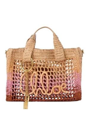 Chloé Small Summer Banana Logo-patch Tote Bag Bleached Brown