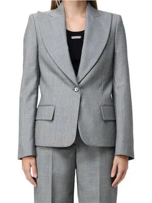 Alexander McQueen Long-sleeve Suit Jacket - Gray